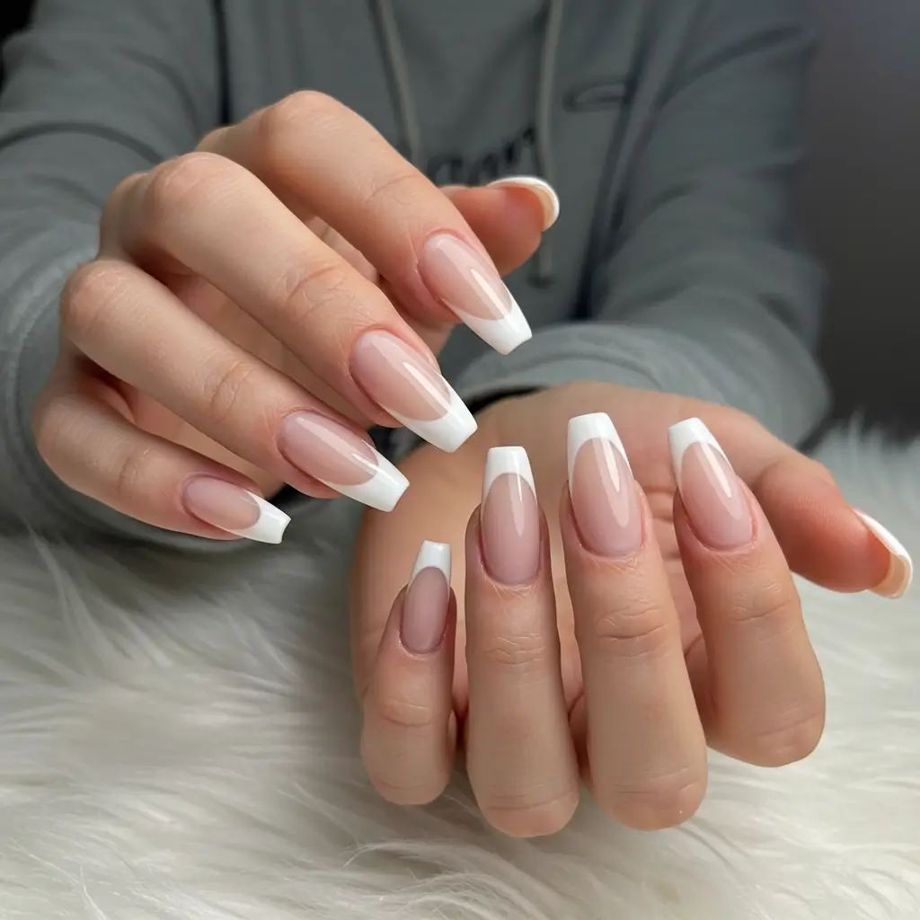 25 Elegant Oval French Tip Nail Designs for Chic Hands